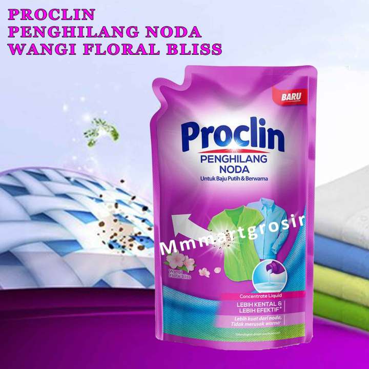 Proclin / Deterjen Cair / Penghilang Noda / Floral Bliss / 400ml ...