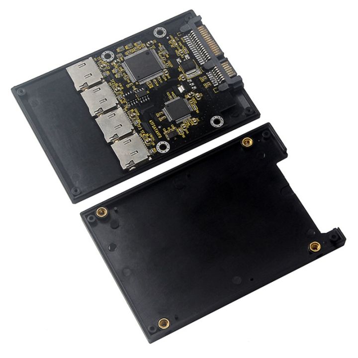 2.5 Inch 4 TF to SATA Adapter Card, Self-Made SSD Solid State Drive ...