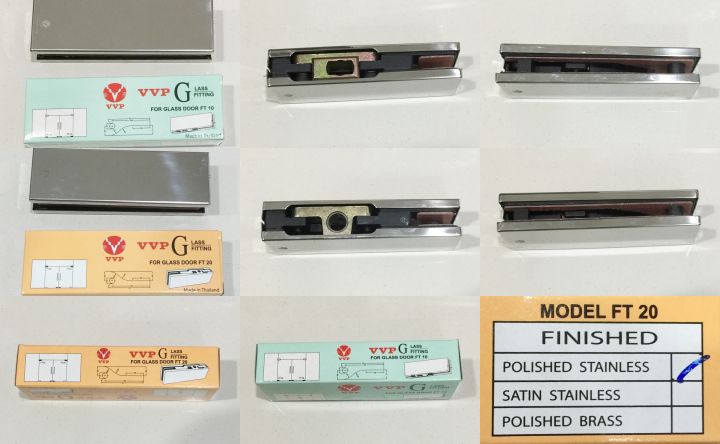 ตัวหนีบประตูกระจก VVPมีให้เลือก2 รุ่น ล่าง FT10 และบน FT20 | Lazada.co.th