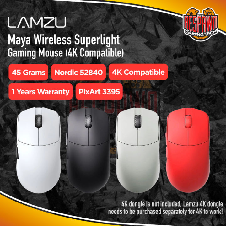 Lamzu Maya Wireless Superlight Gaming Mouse (4K Compatible) | Lazada