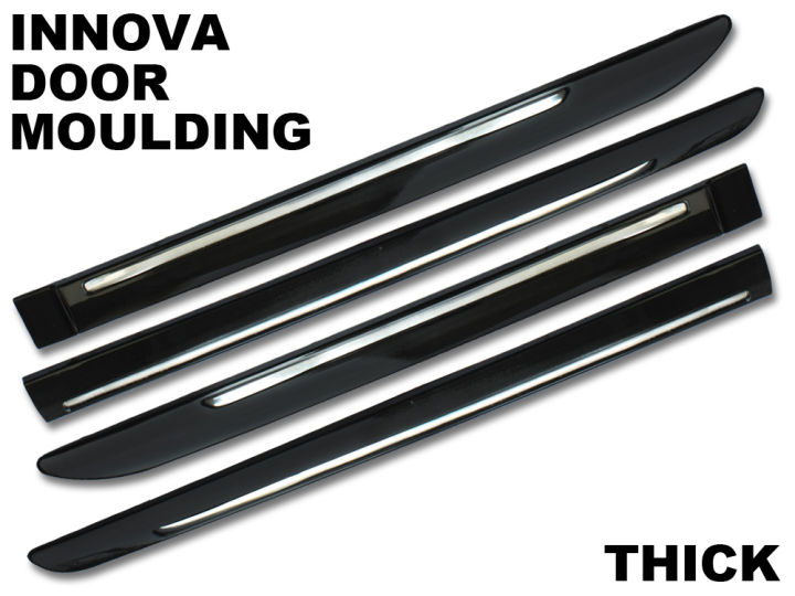 Toyota Innova 2016 to 2025 Side moulding / side cladding black with ...