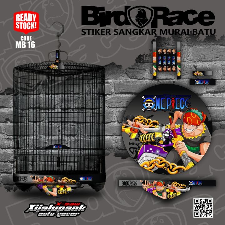 STICKER SANGKAR MURAI BATU stiker EBOD RADJA BNR Stiker Kandang (16 ...