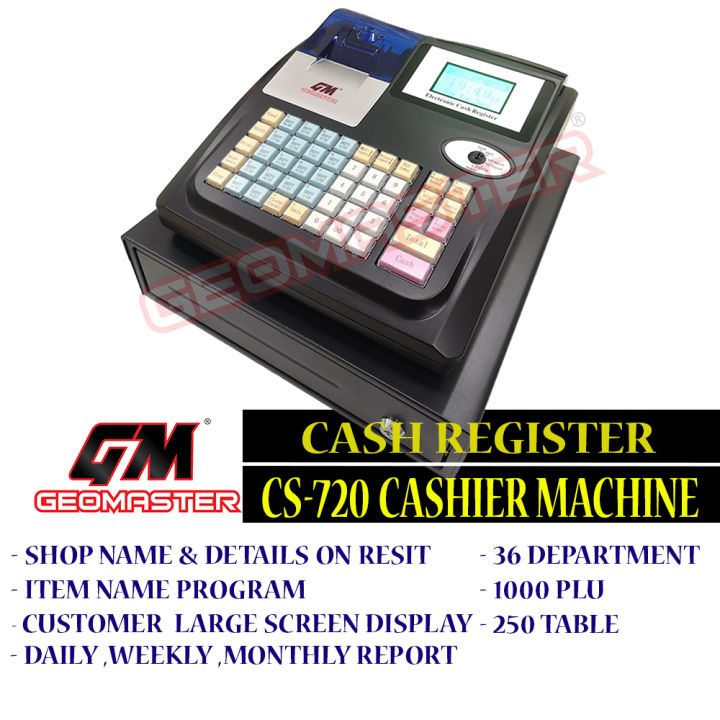 Geomaster Cashier Machine , Cash Register , Machine Cashier , Cash ...