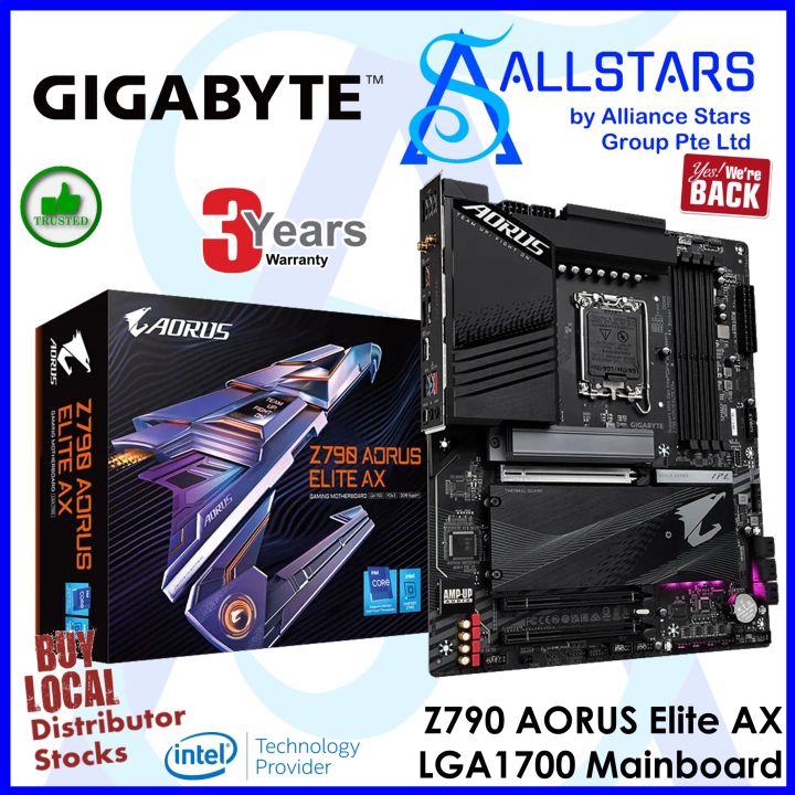 (ALLSTARS : DIY Mainboard PROMO) Gigabyte Z790 AORUS Elite AX LGA1700 ...