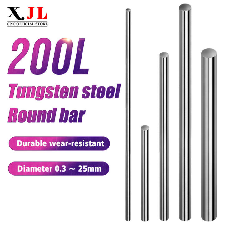 Tungsten Carbide Rod 200L Hard alloy bars 0.4mm to 25mm CNC Lathe ...