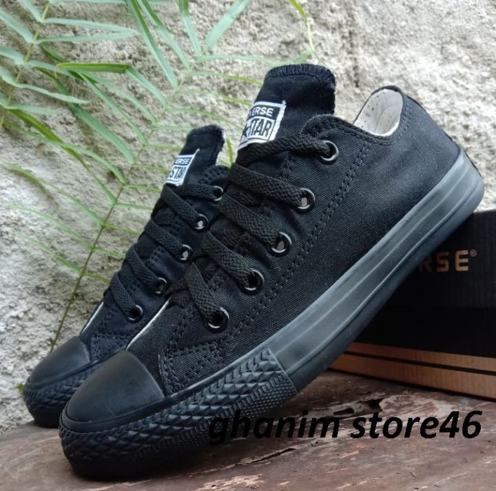 Sepatu Converse70S Allstar Hitam Sepatu Sneakers Pria Wanita Sepatu ...