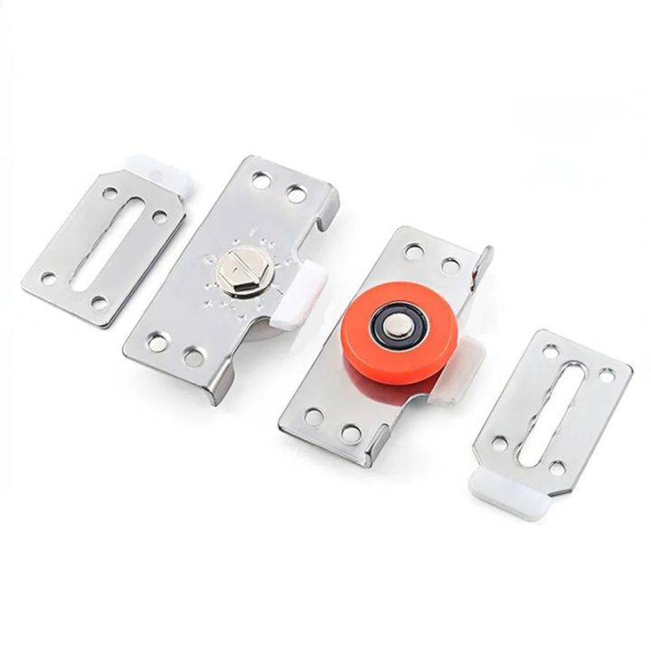 Door Pulley Metal Sliding Cabinet Guide Wheel Slide Rail Roller Glass ...