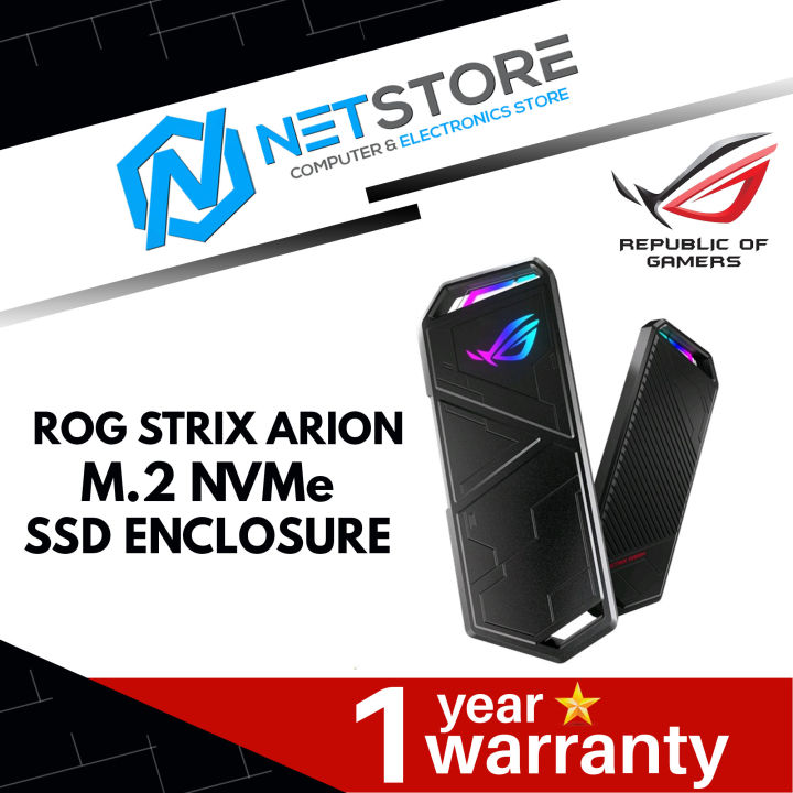 ASUS ROG Strix Arion M.2 NVMe SSD Enclosure 90DD02H0-M00000 | Lazada