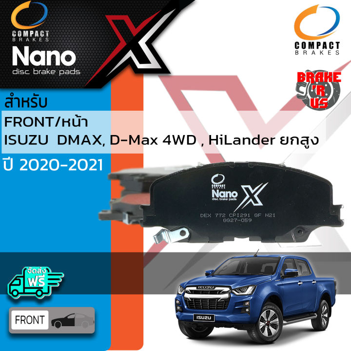 *ตัวท็อปรุ่นใหม่!!* ผ้าดิสเบรคหน้า ผ้าดิสเบรคหน้า ISUZU DMAX, D-Max 4WD , HiLander ยกสูง ปี 2020 ...