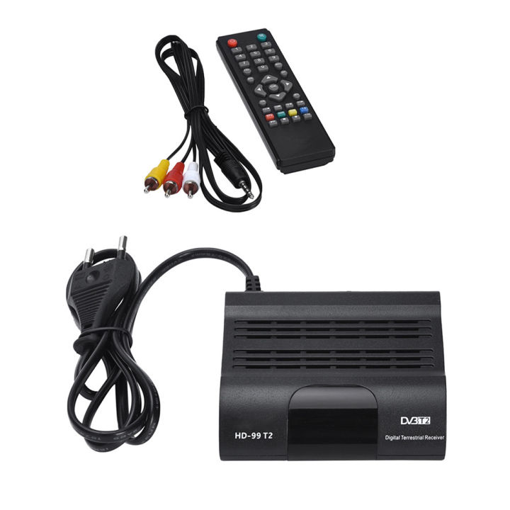 DVB HD-99 T2 Free Digital TV Box 1080P Cable Receiver DVBT2 Tuner Dvb ...