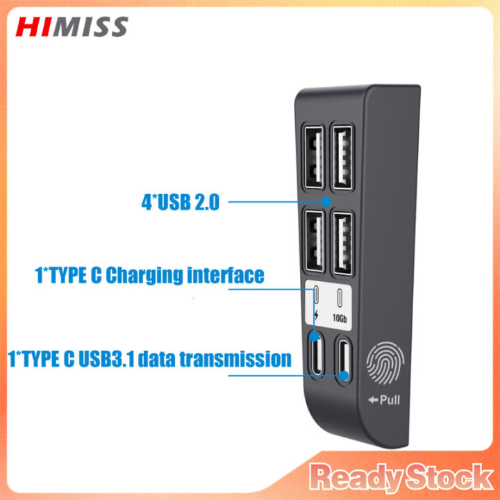 HIMISS Multiport USB Hub 6 In 1 USB Hub Splitter High Speed ...