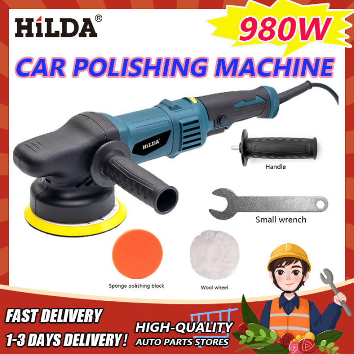 HILDA 980W Car Polishing Machine Adjustable Speed 5 inch Orbit Dual ...
