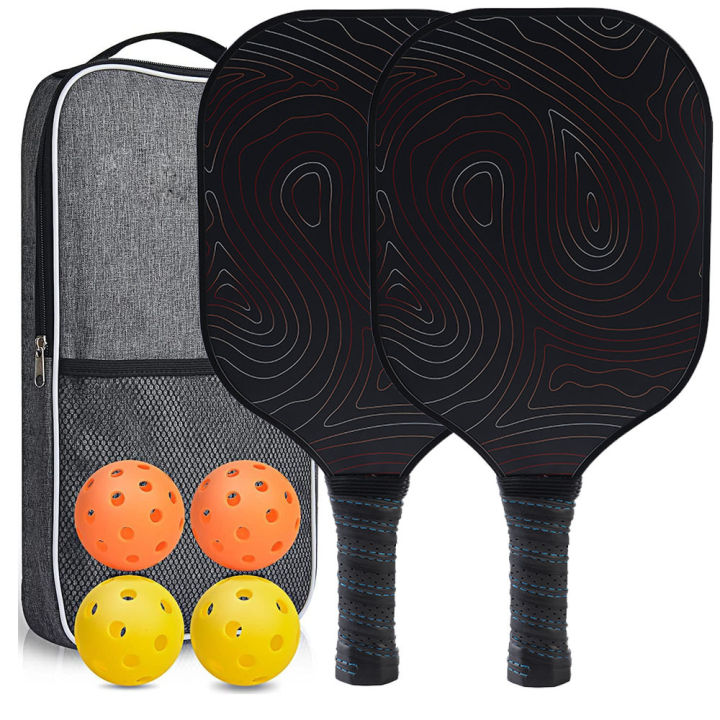Tsukiball Pickleball Racket Set of 2，USAPA Approved Carbon Fiber ...