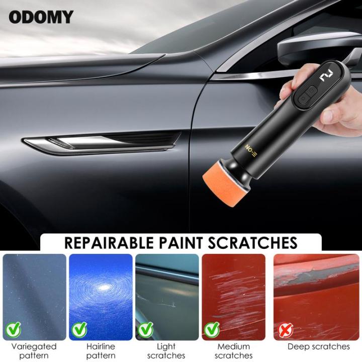 AUTOHM Mini Car Buffer Polisher Kit Adjustable Small Car Buffer Waxer ...