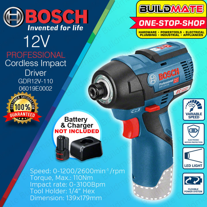 BOSCH Professional Impact Driver /Drill /Wrench 12V GDR12V-110 SOLO ...
