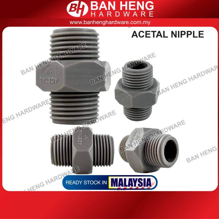PVC Acetal Fitting PVC Acetal Connectors Nipple 15, 20, 25MM | Lazada