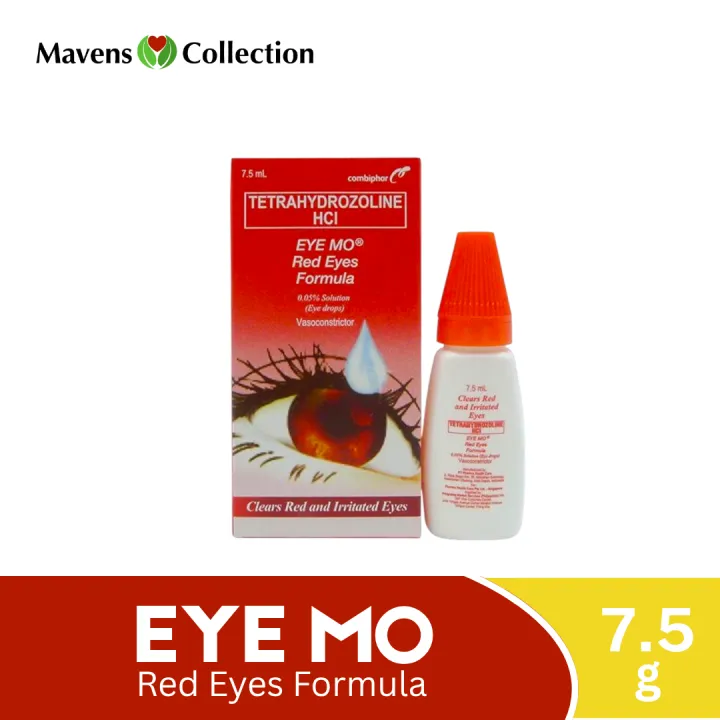Eye Mo Red Eyes Formula 0.05% Solution (Eyedrops) Vasoconstrictor 7.5ml ...