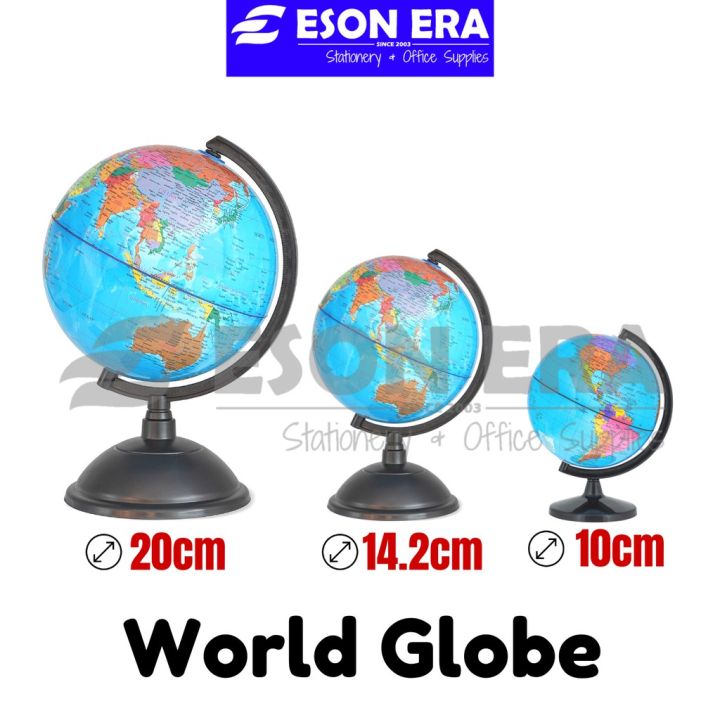 Rotating World Globe Earth Atlas Map Rotating Desk Stand Geography ...