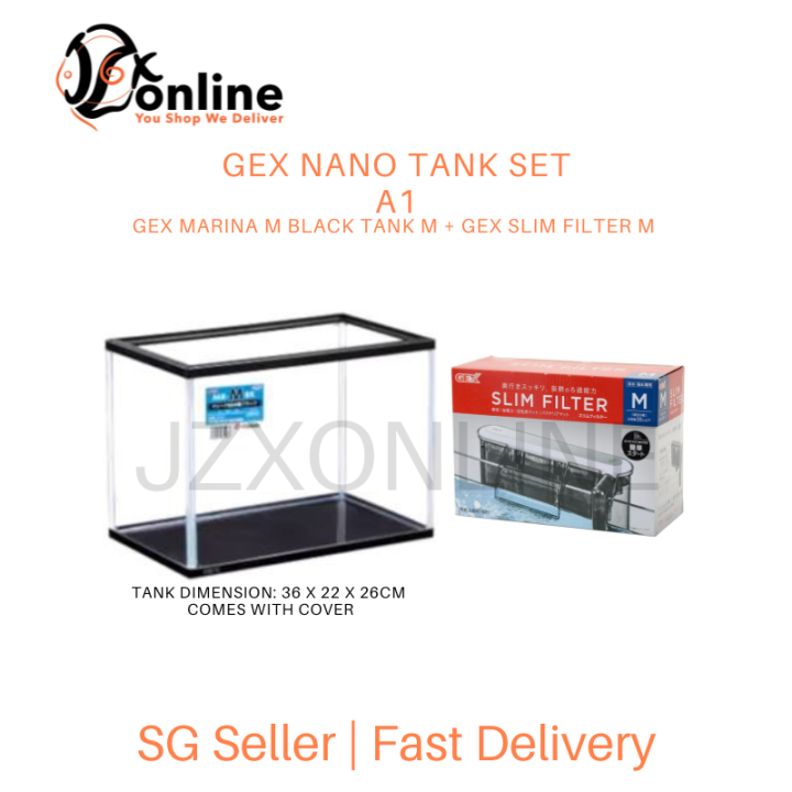 GEX Nano Tank Set A1 (36cm) | JZXONLINE | Tank Set | Aquarium Set | Lazada Singapore