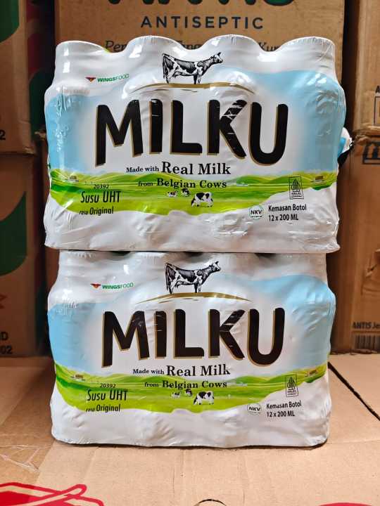 Susu UHT Milku 200ml Rasa Stroberi / Coklat / Full Cream | Lazada Indonesia