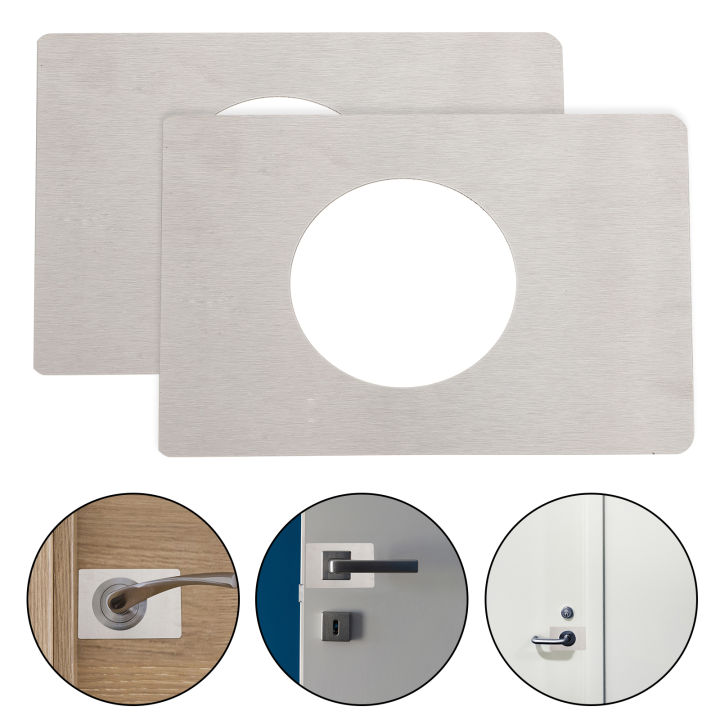 Eshopdeal【Ready Stock】2pcs Furniture Door Knob Repair Plate Stainless ...