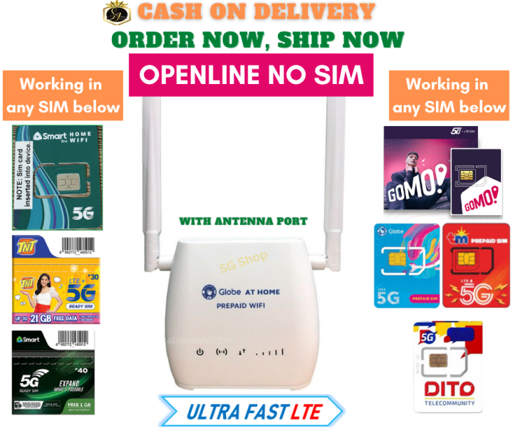 GLOBE AT HOME PREPAID WIFI PERMANENT OPENLINE ZLT-S10G LTE ADVANCE WIFI | Lazada PH