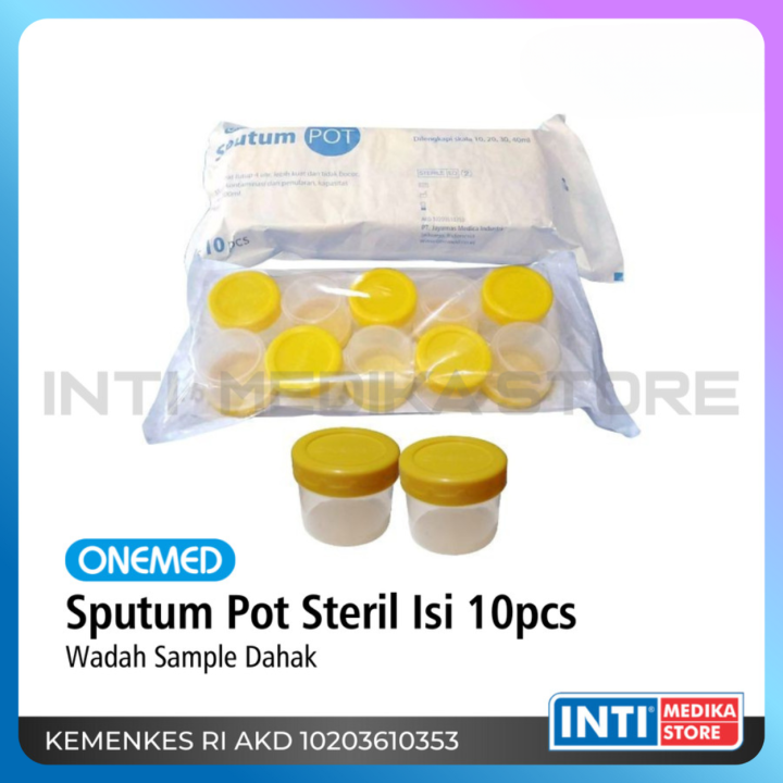 ONEMED - Sputum Pot Steril Isi 10 Pcs | Wadah Tempat Sample Dahak ...