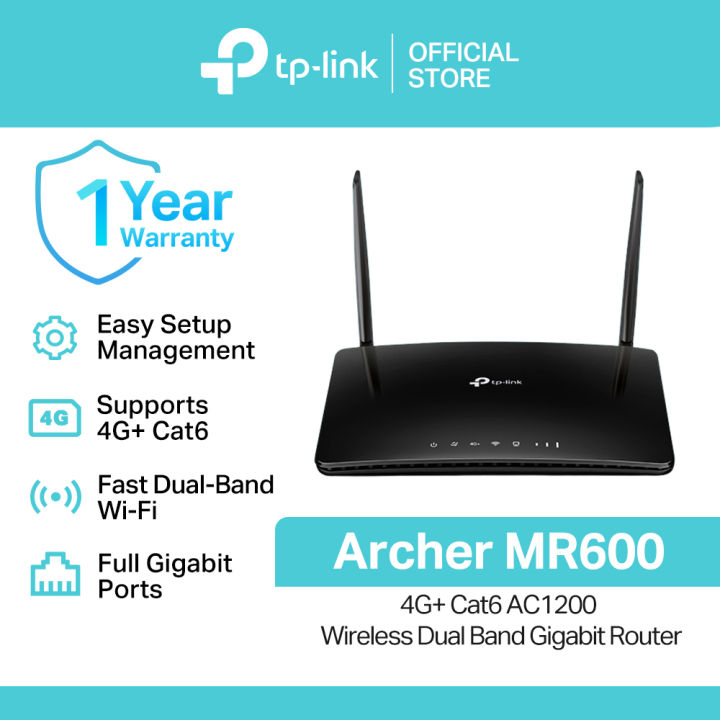 TP-Link Archer MR600 300Mbps AC1200 Cat 6 Dual Band Wireless 4G ...