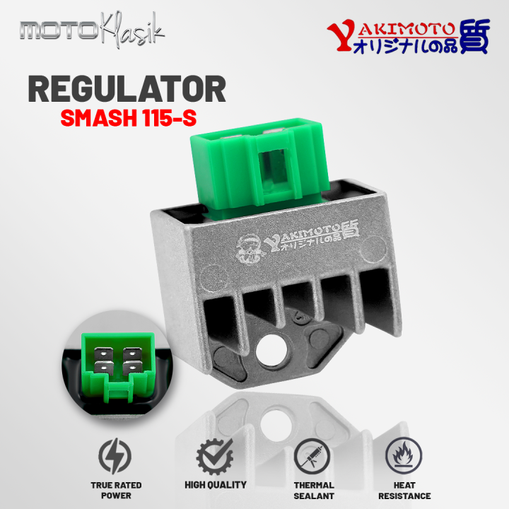 YAKIMOTO REGULATOR / RECTIFIER 4PINS FOR SUZUKI SMASH 115 MOTORCYCLE ...