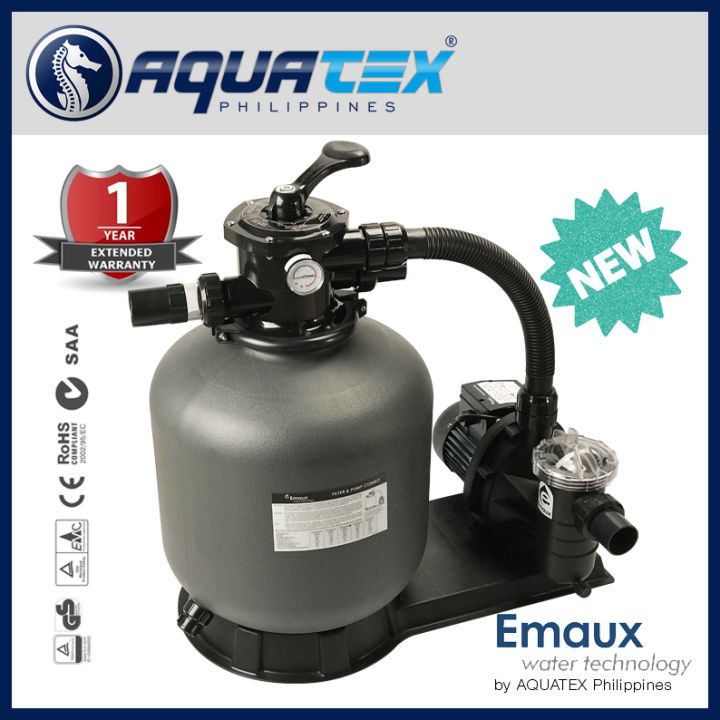 EMAUX Compact Pool Sand Filter and Pool Pump Combo 0.5 HP | Lazada PH