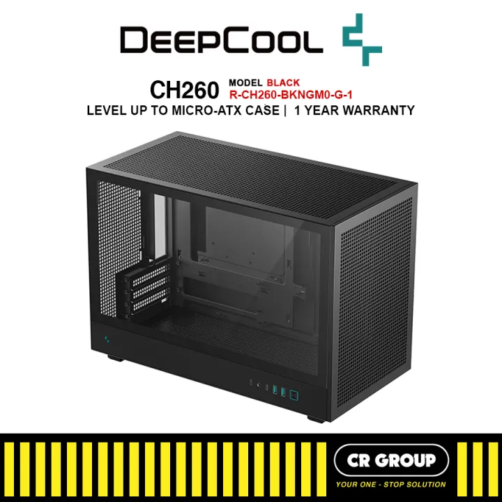 DEEPCOOL CH260 / CH260 WH PC Case - Black/White (1 Yr DEEPCOOL Warranty ...