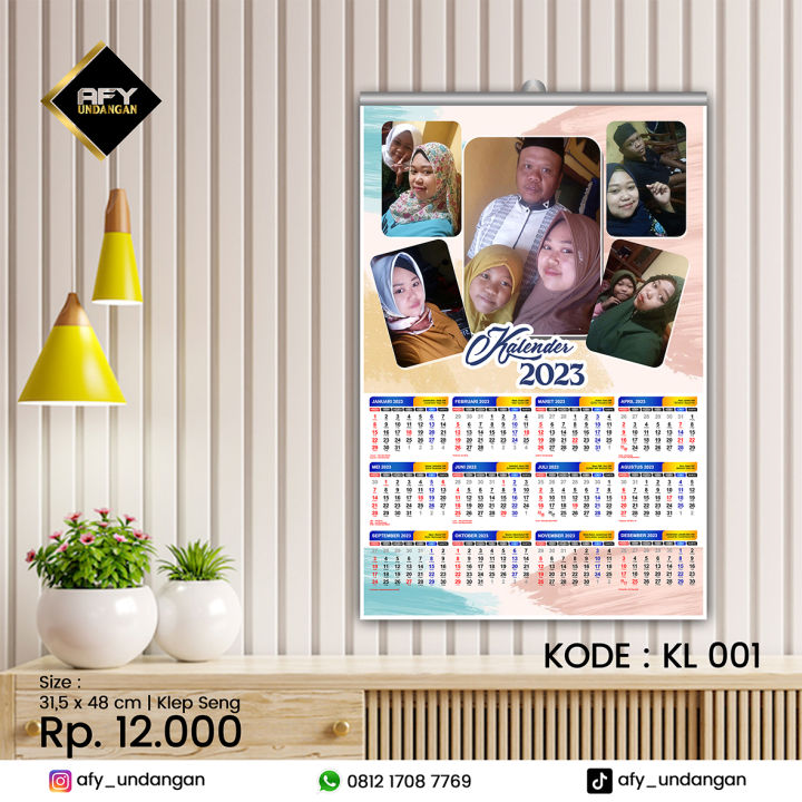 KALENDER FOTO SENDIRI 2026 CUSTOM FOTO | KALENDER 2026 FOTO SENDIRI ...
