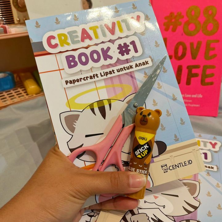 Origami Papercraft Book 32 Lembar Bundling Gunting & Lem - KITTEN CAT ...