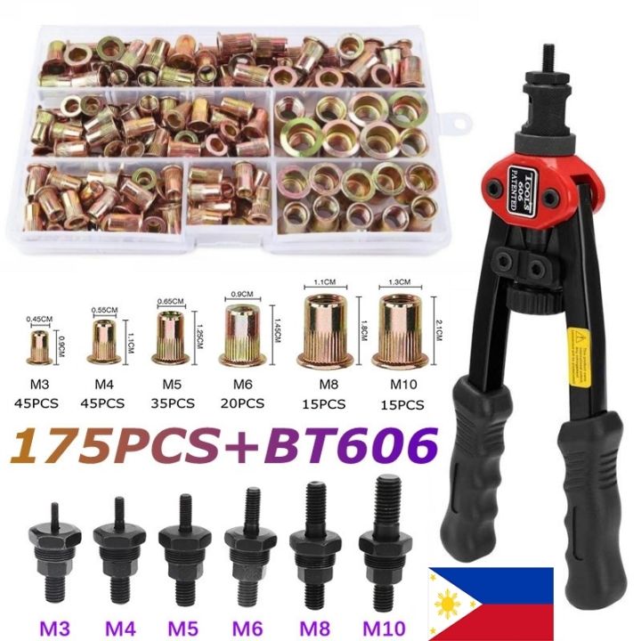 Riveter Nut GunBT606 Blind Heavy Hand Inser Rivet Nut Tool Rivet Nut M3 ...