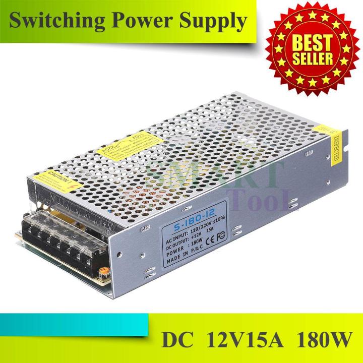 12V 15A 180W Switching Power Supply สวิตชิ่งเพาเวอร์ซัพพลาย สวิทชิ่ง เพาวเวอร์ ซัพพลาย หม้อแปลง ...