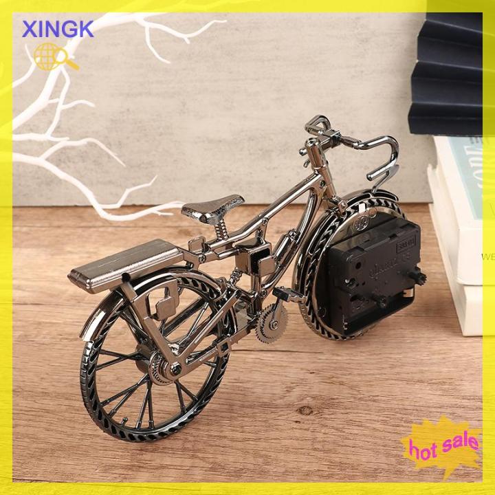 XINGK นาฬิกาตั้งโต๊ะรูปทรงจักรยานสไตล์อาหรับวินเทจใช้เป็นของขวัญสำหรับ ...