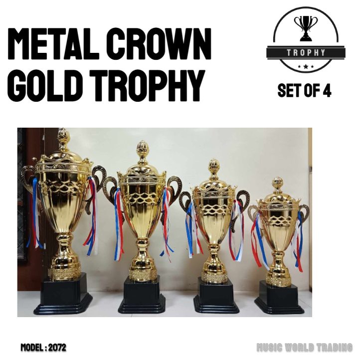 Metal Crown Trophy Set of 4 ( Customize Available ) Trophies -2072 ...