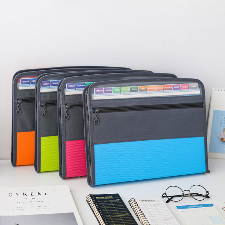 Smartconn File Organizer, Zipper Document Organizer with 13 Pockets ...