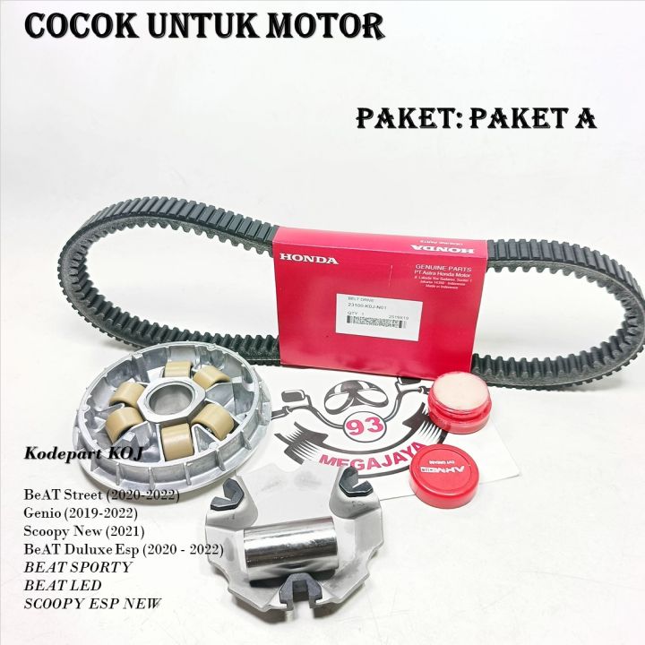PAKET KOMPLIT RUMAH ROLLER & ROLLER & VANBELT KOJ BEAT FI NEW , BEAT ...