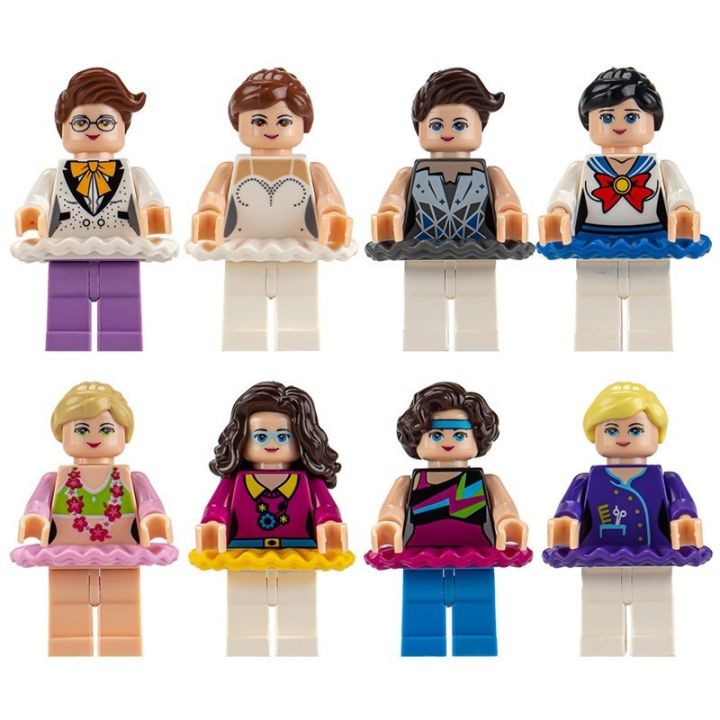 8 Girl Series Character Building Blocks Set: Building Block Set for ...