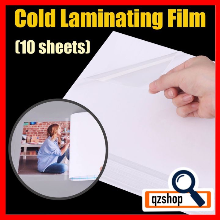 (10 pcs/pack) Cold Laminate Film A4 size (Soft Matte / Glossy ...
