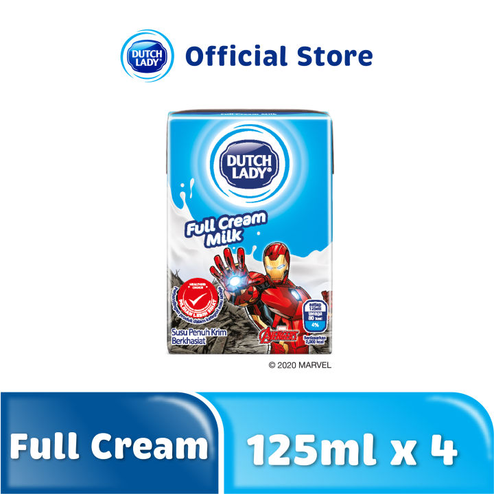 Dutch Lady Milky Marvel Full Cream (125ml x 4) | Lazada