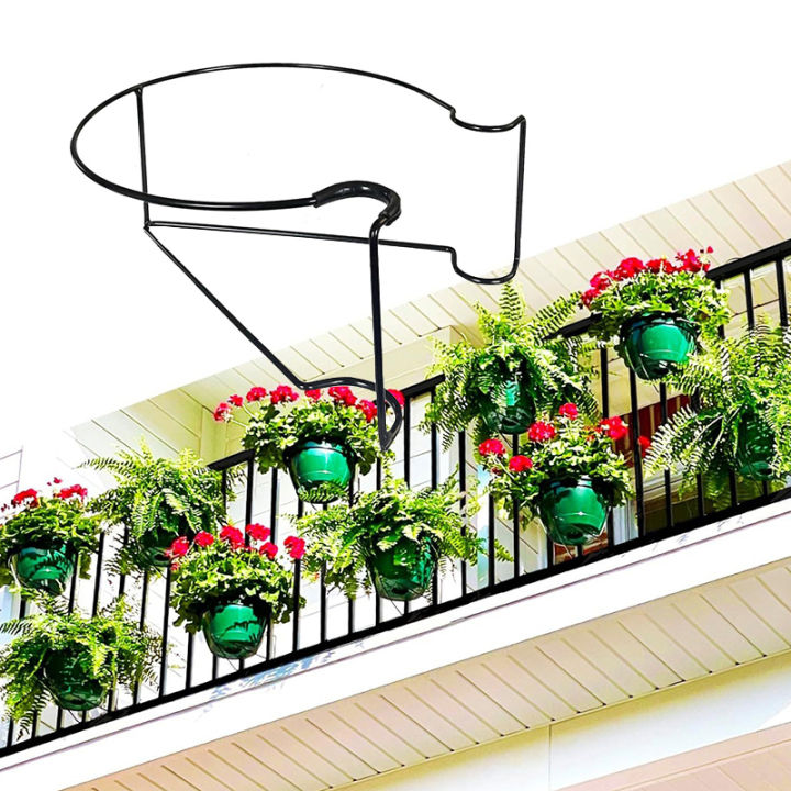Durable Iron Planting Frame, Floating Garden Railing Planter Shelf ...