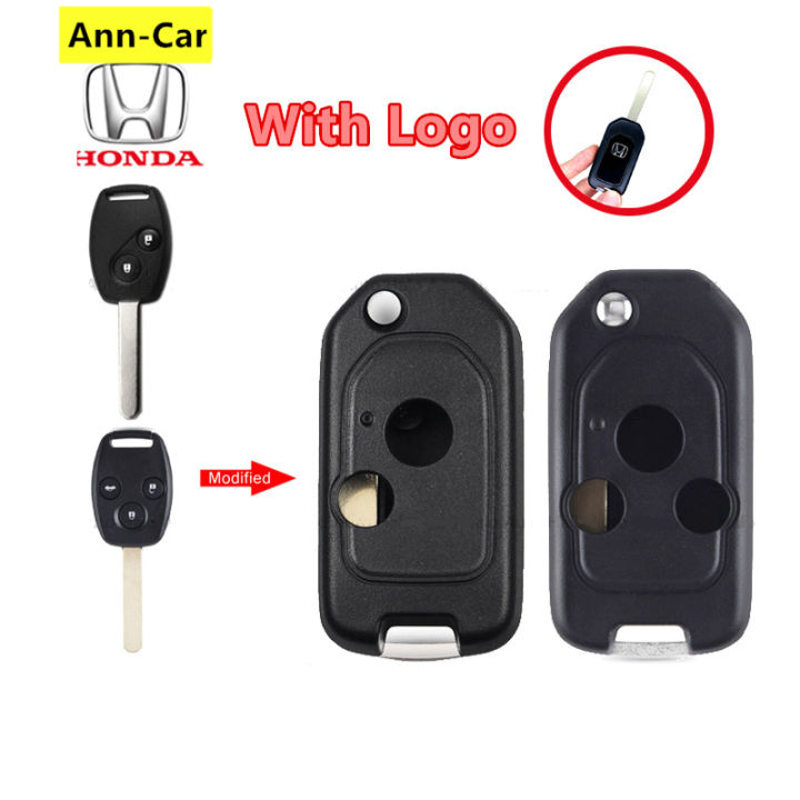 【Ann-Car】Honda Car Key Case Modify Flip Key Foldable Keyblade For HONDA ...