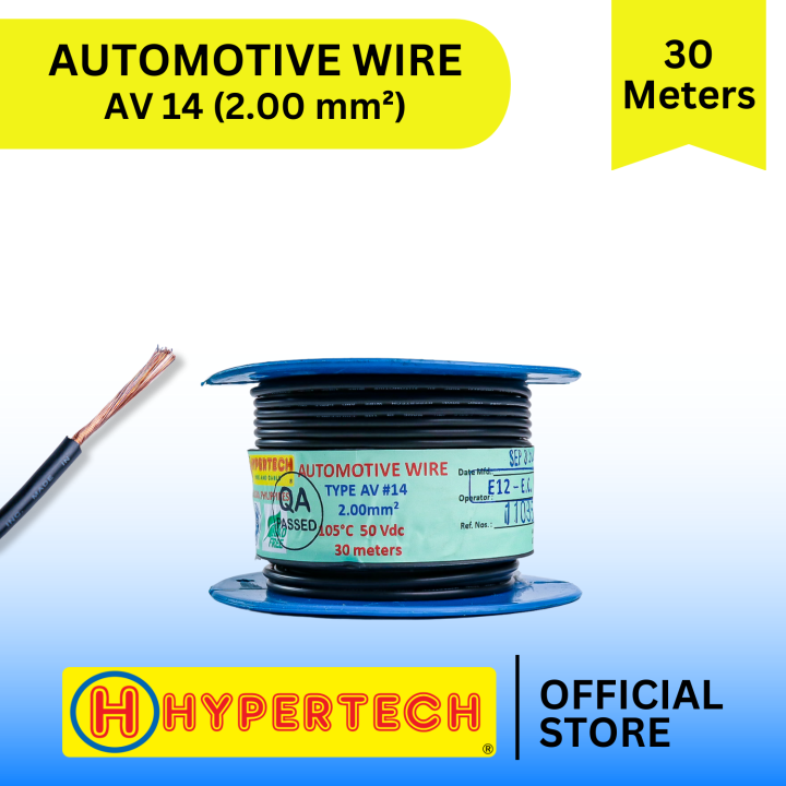 Hypertech Automotive Wire #14 - 30meters Automotive Pure Copper ...