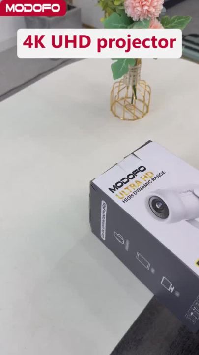 MODOFO Projector Y400 4K Uitra Projector Android12 Portable 5G High ...