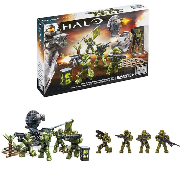 Mega Bloks 152 Pcs Halo Unsc Fireteam Taurus Warriors Building Blocks ...