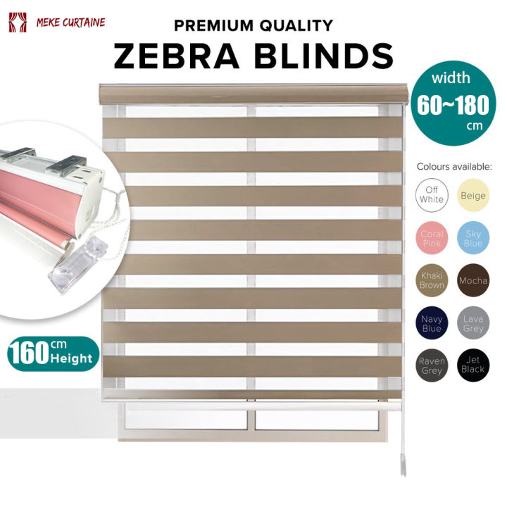 160cm(H)x60cm/80cm /100cm /120/140cm ventians Korean zebra duo roller ...