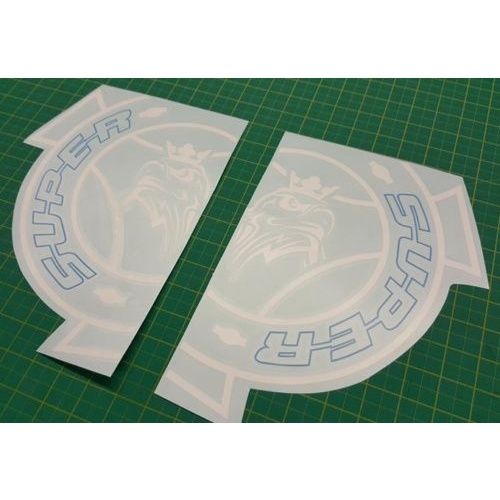 x2 Scania V8 500 560 620 G P R vabis front top corner glass Decals ...