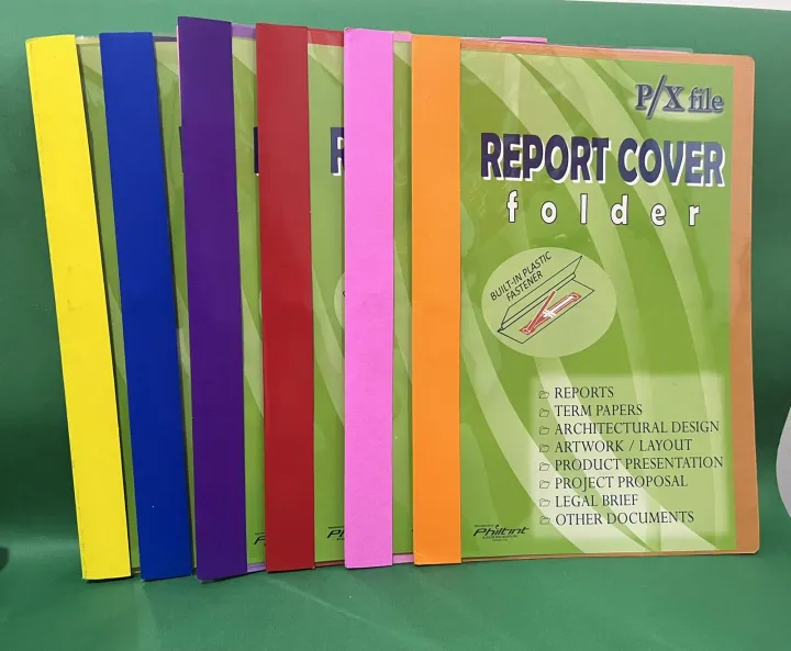 report cover folder long/short(blue,red,green,pink,yellow,) | Lazada PH
